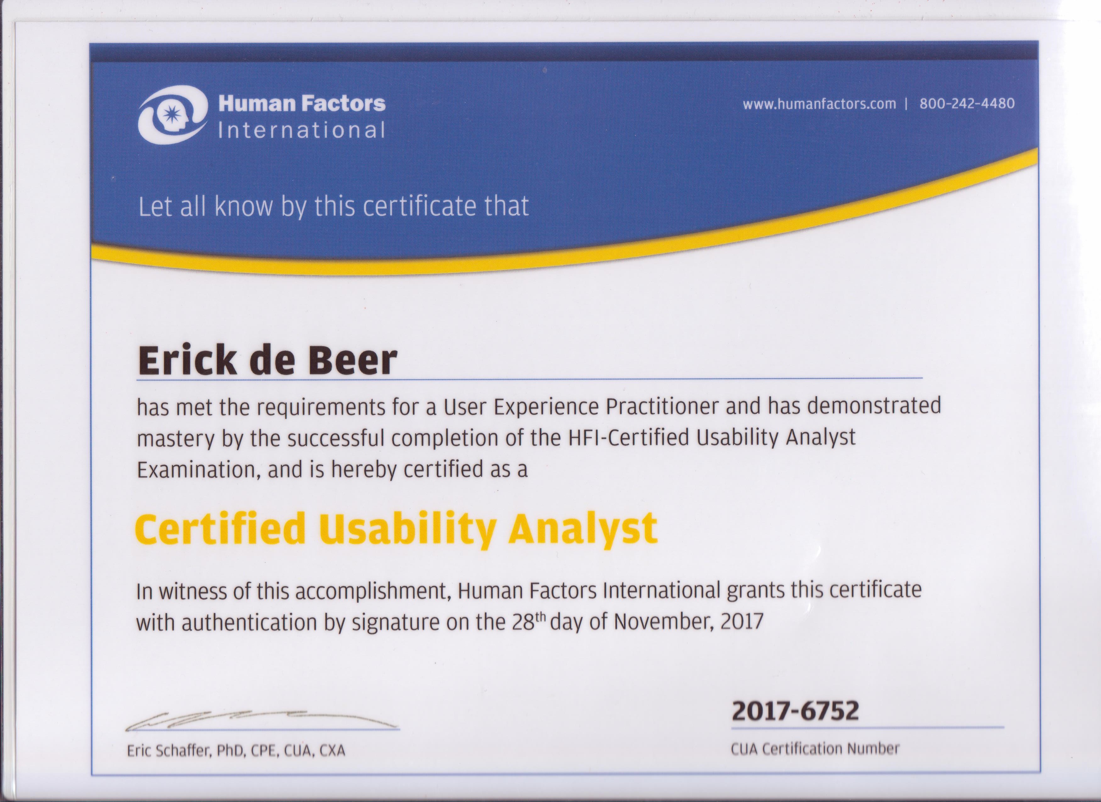 Erick de Beer - Portfolio